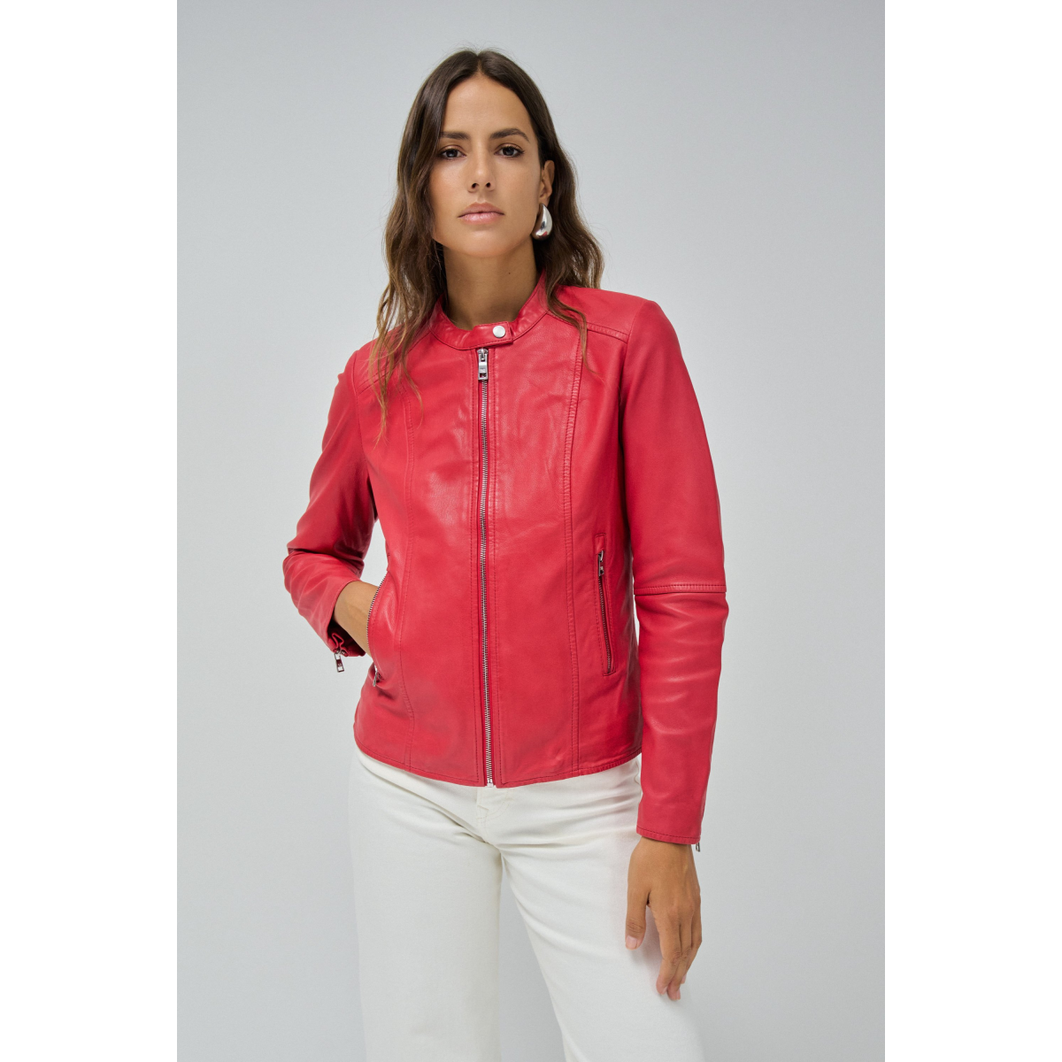 LEATHER JACKET SLIM | SALSA JEANS